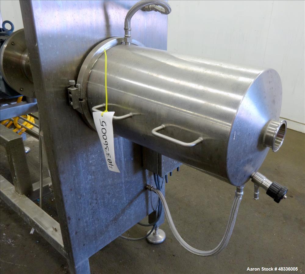 Used Tanis Food Tech Rotoplus Continuous Aerator, Model RP3000, 316 S