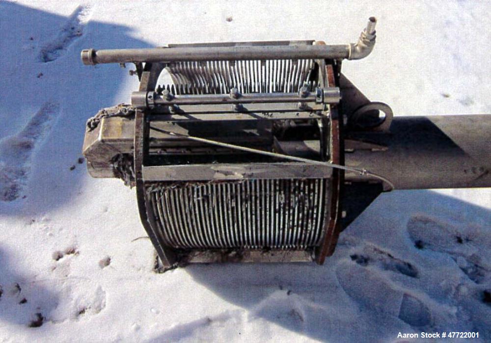 Used Lakeside Raptor Fine Screen Unit, Model number 24FS-0.25-60. 1 M