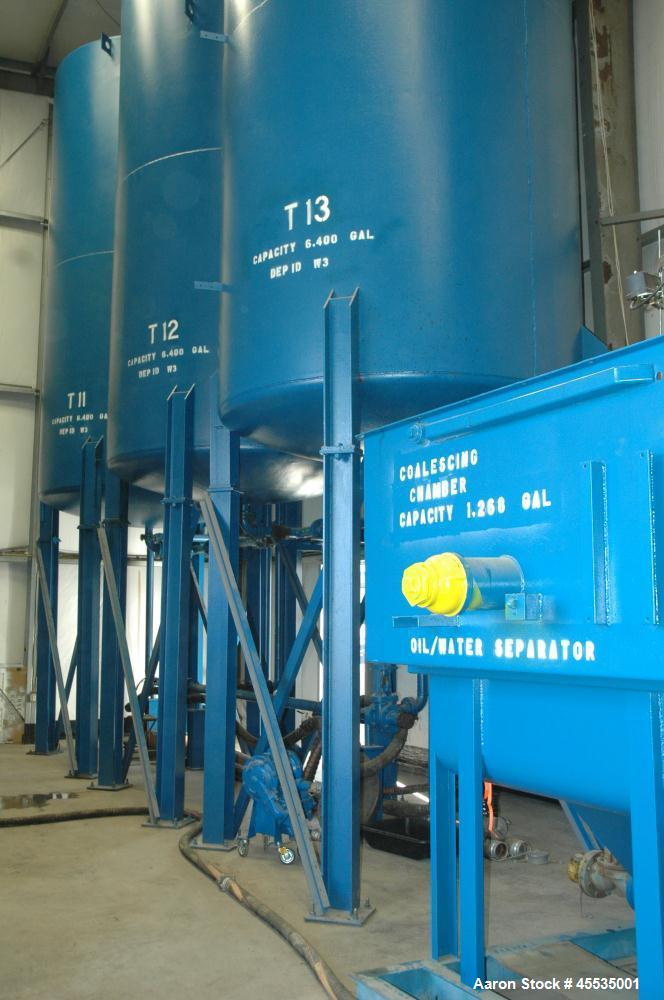 UsedWastewater Treatment System (3) residual wastewater storage tanks