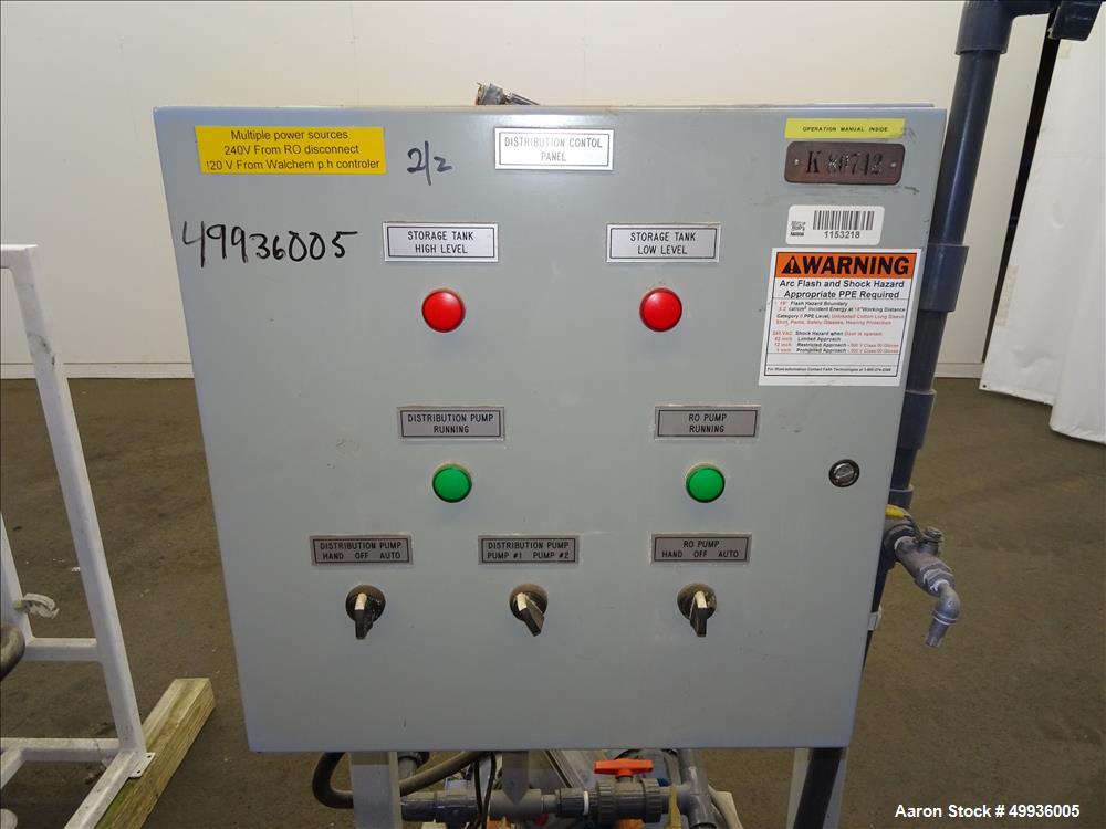 Used Wigen Water Technologies Reverse Osmosis System. Consisting of: