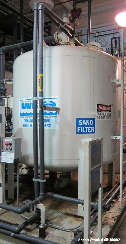 Used Industrial Waste Systems 100 GPM Water Filter System, dual skid