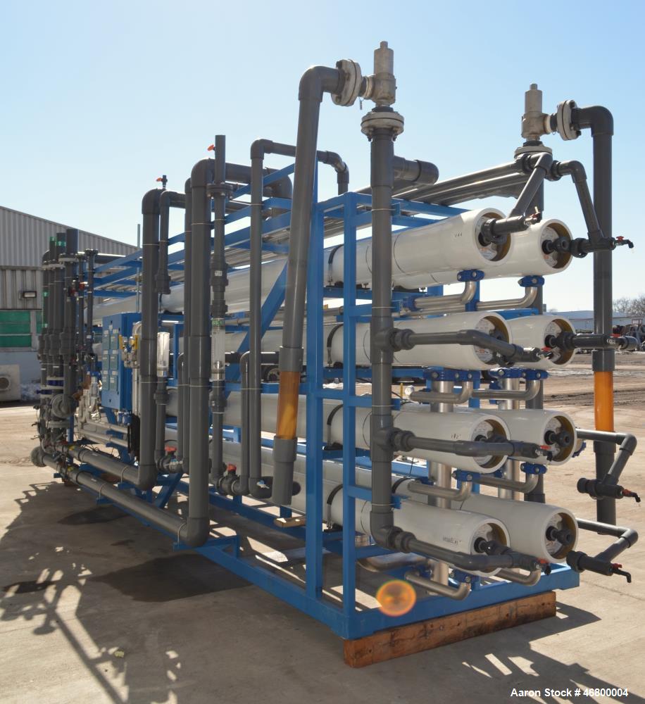 Used Ionics Reverse Osmosis Skid. Consists of : (8) CodeLine 80A seri