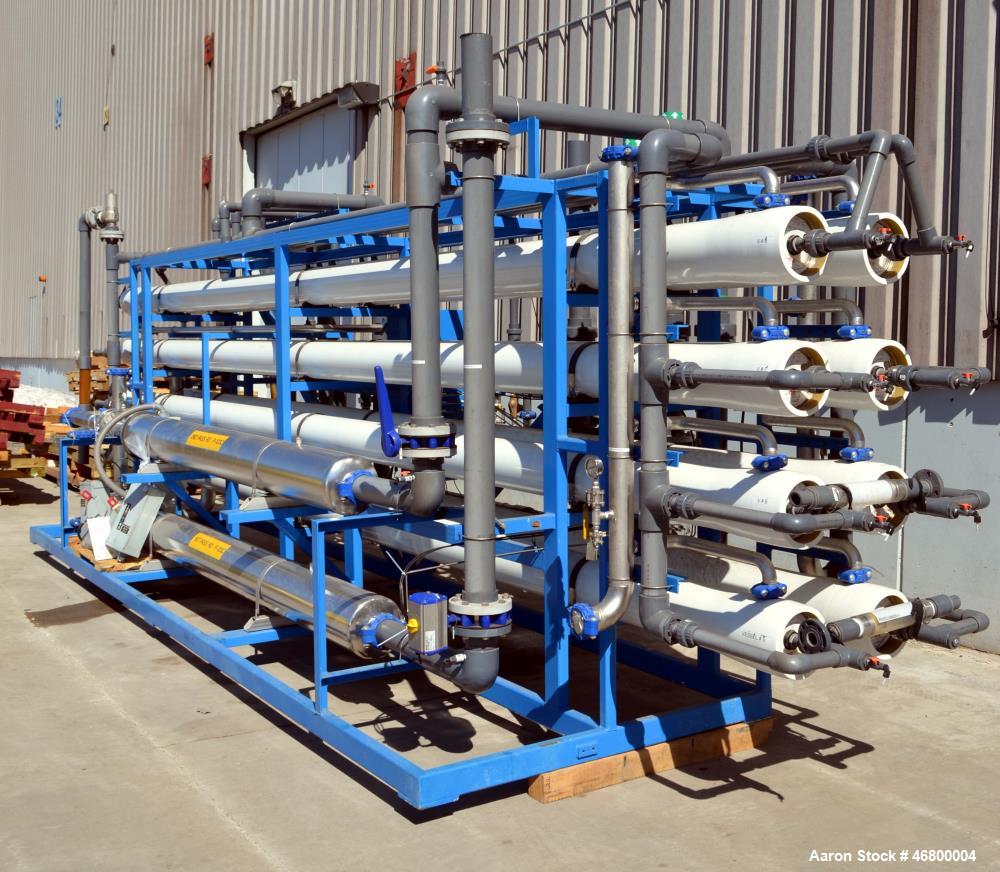 Used Ionics Reverse Osmosis Skid. Consists of : (8) CodeLine 80A seri