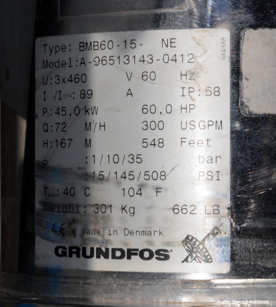 Used Ionics Reverse Osmosis Skid. Consists of : (8) CodeLine 80A seri