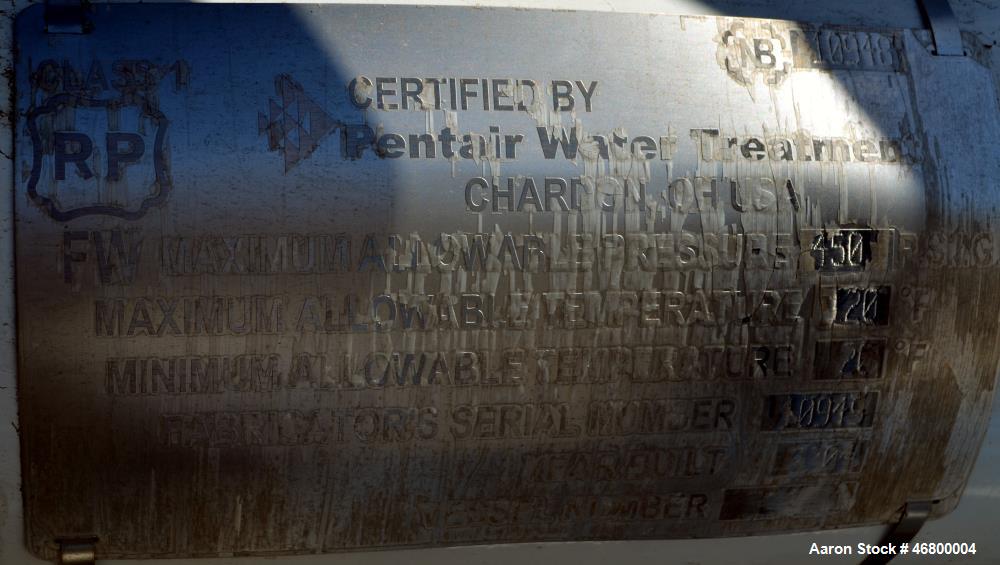 Used Ionics Reverse Osmosis Skid. Consists of : (8) CodeLine 80A seri