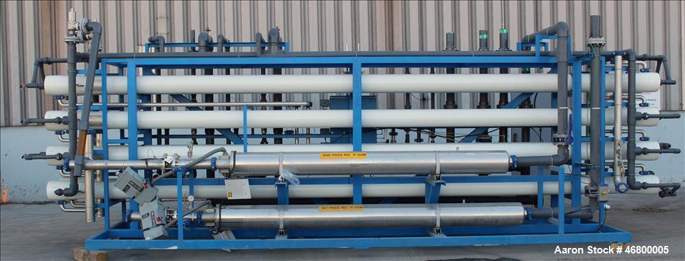 Used Ionics Reverse Osmosis Skid. Consists of : (8) CodeLine 80A seri