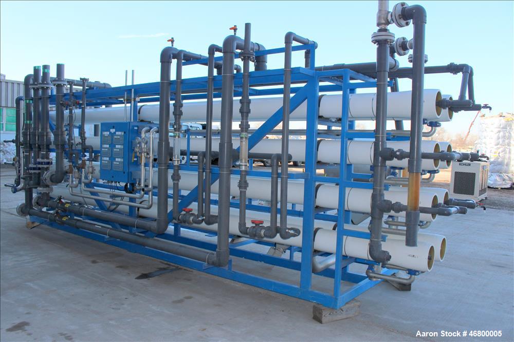 Used Ionics Reverse Osmosis Skid. Consists of : (8) CodeLine 80A seri