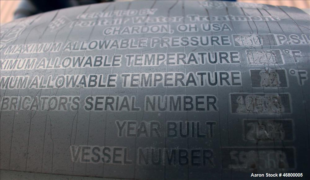 Used Ionics Reverse Osmosis Skid. Consists of : (8) CodeLine 80A seri