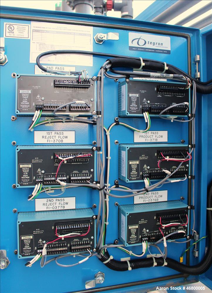 Used Ionics Reverse Osmosis Skid. Consists of : (8) CodeLine 80A seri