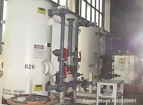 Used Calgon Carbon Corp DI Water Treatment Plant, Model 4827. Include