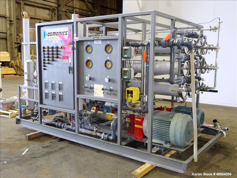 Used Osmonics Reverse Osmosis System, Model 74B-HR106KY/DLX-DP. Consi