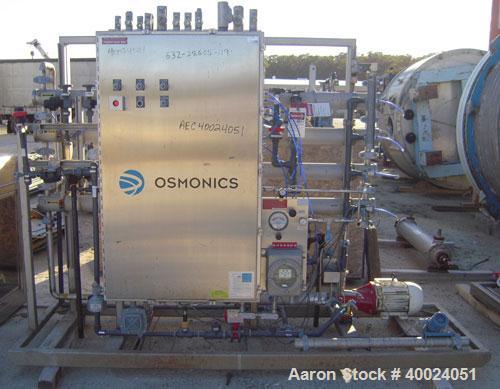 Used Osmonics Reverse Osmosis System, Model 54A-HR(PA)10K-DLX. Permea